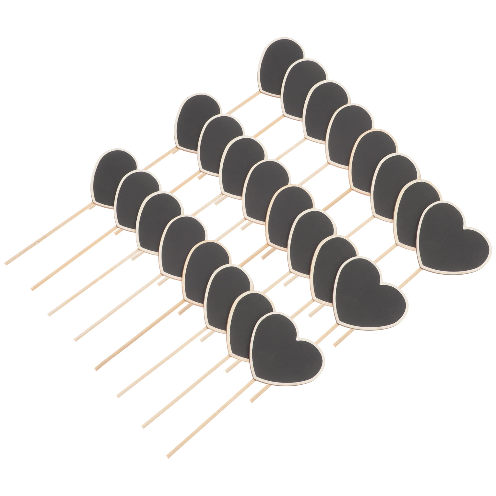 Raindrops 30 Pcs Plant Label Heart Shape Garden Marker Small Chalkboard ...