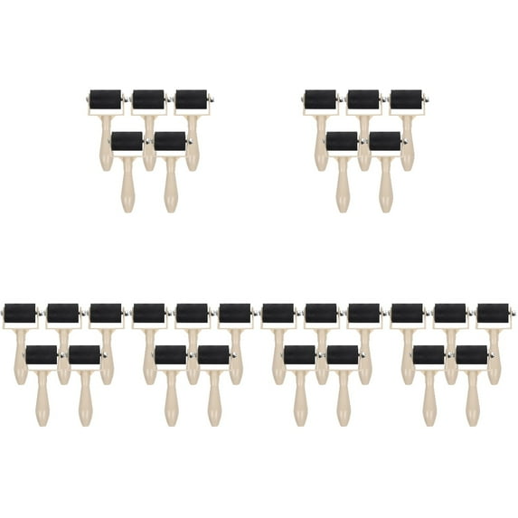 Raindrops 30 Pcs Printmaking Rubber Roller Printmaking Rollers Painting ...