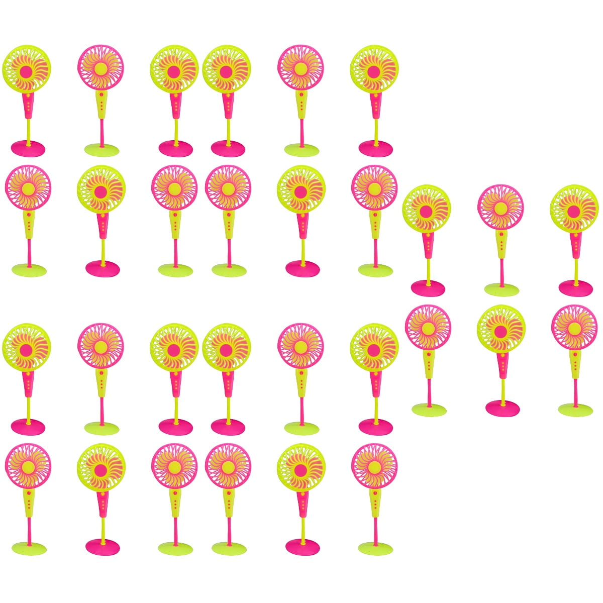 Raindrops 30 Pcs Small Stand Fan Fake Fan Simulated Fan Fan Decoration ...
