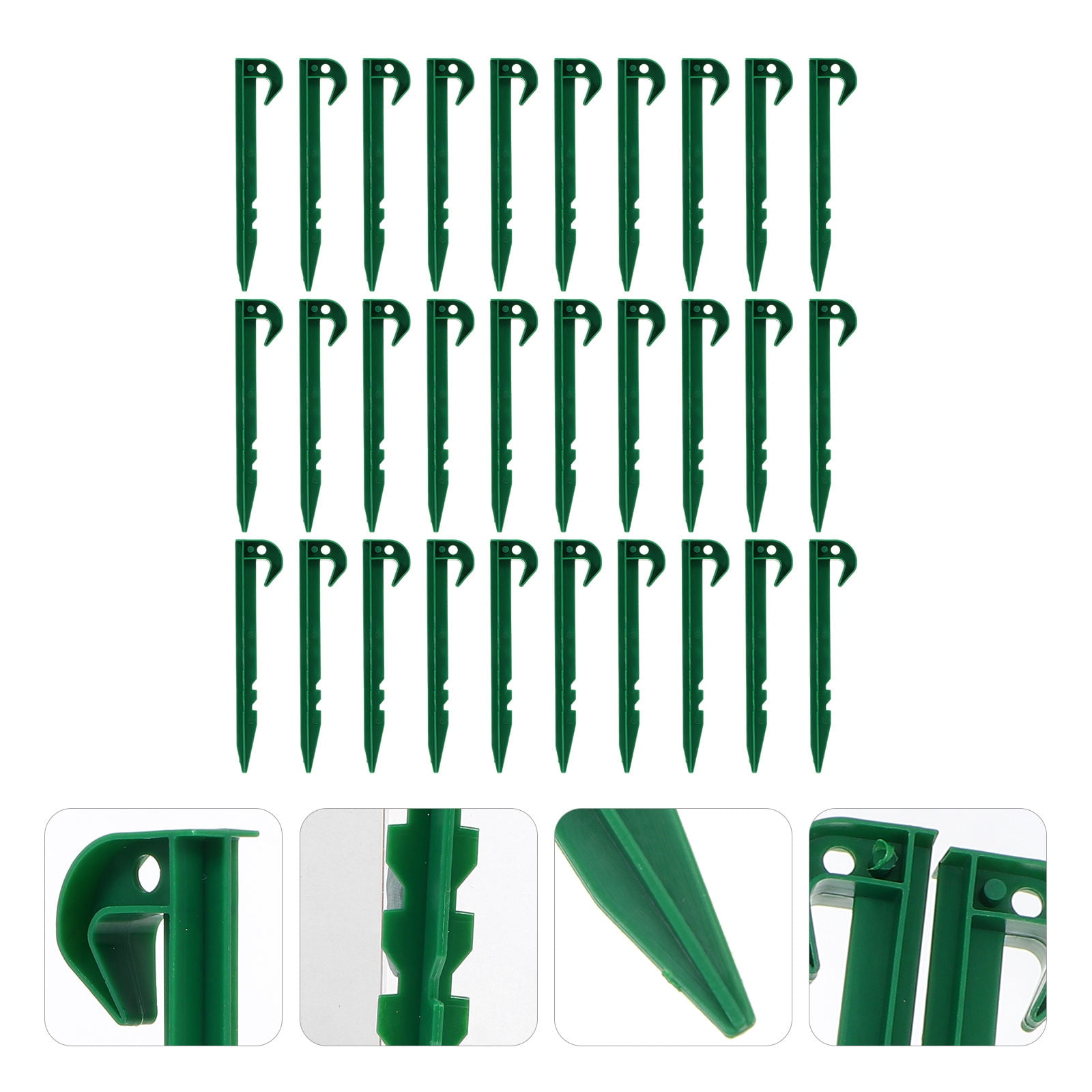 Raindrops 30 Pcs Tree Stakes Plastic Nails Garden Picket Pile Fence ...