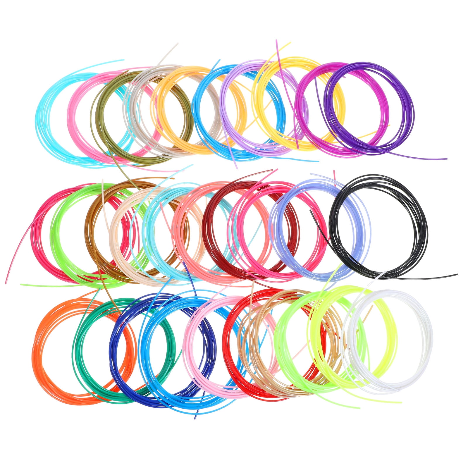 Raindrops 30 Rolls of Printers Filament 3D Printer 1.75mm Filament ...