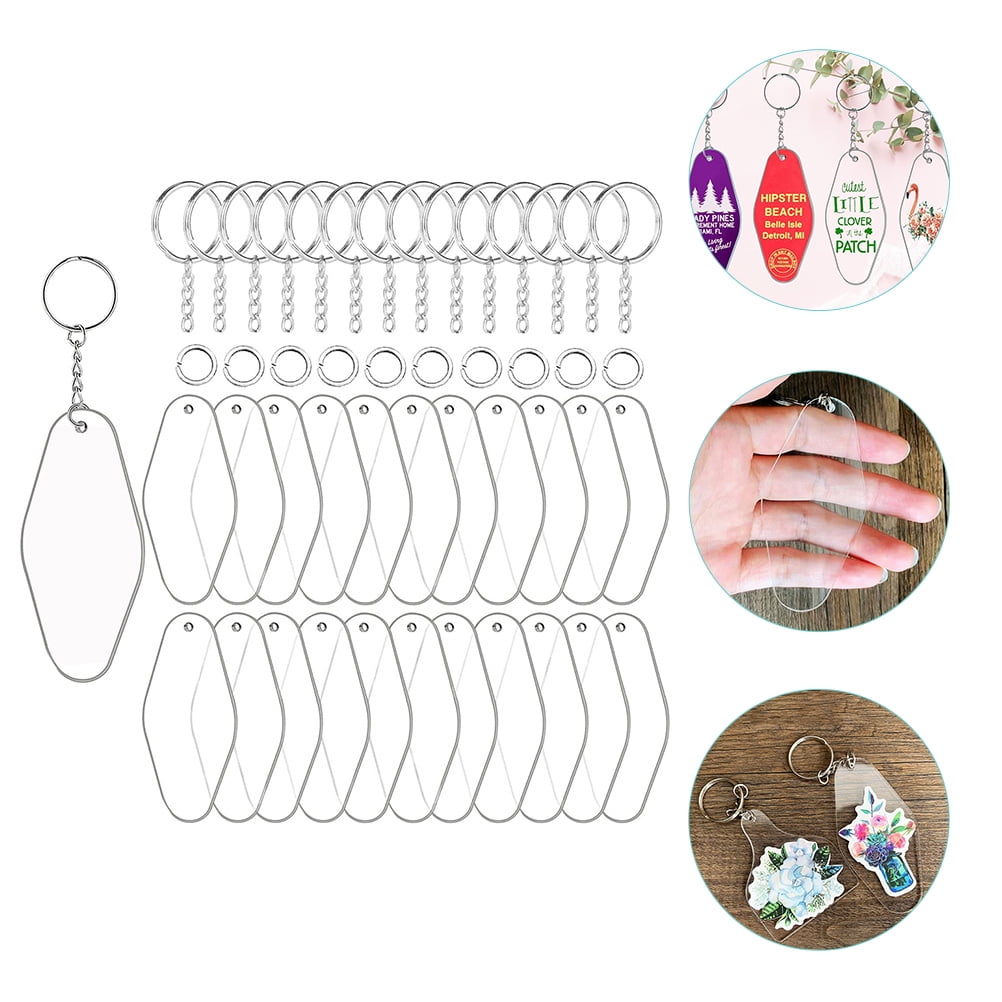 Raindrops 30 Sets Key Ring Retro Motel Shape for Class Reunion and ...
