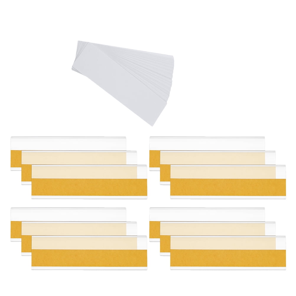Raindrops 30 Sets of Label Holders Adhesive Label Pockets Clear Price ...