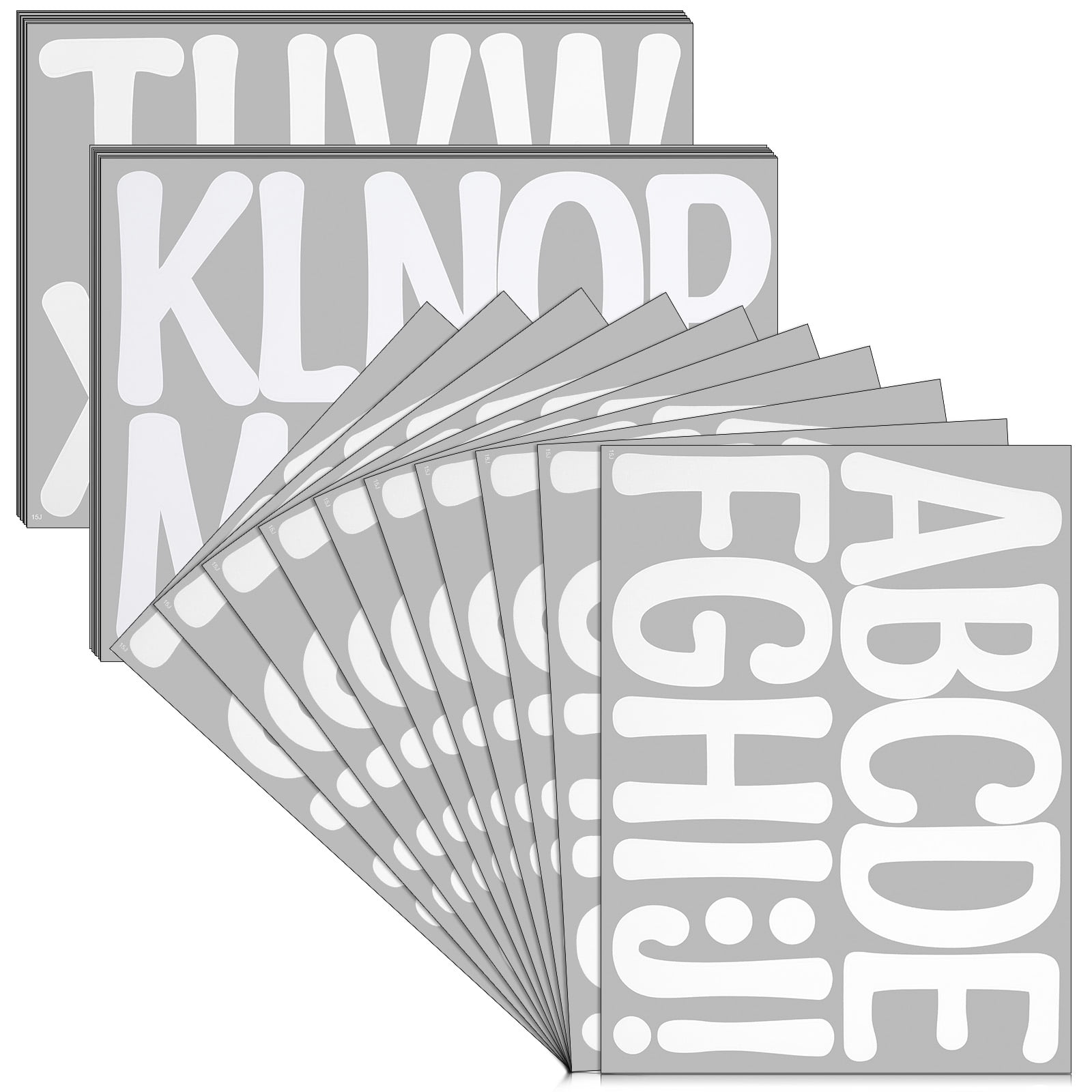 Raindrops 30 Sheets Adhesive Punctuation Stickers Letters Large ...