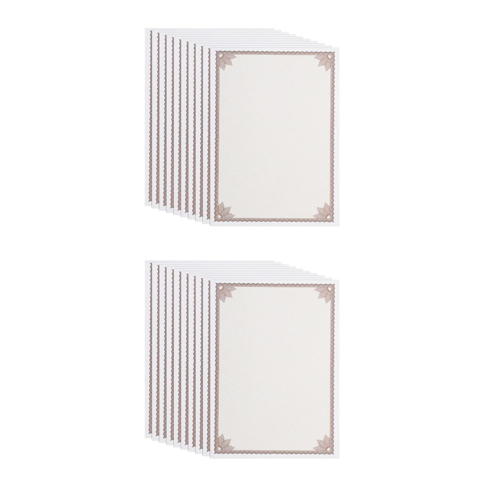 Raindrops 30 Sheets Recognition Certificate Paper Blank A4 Certificate ...