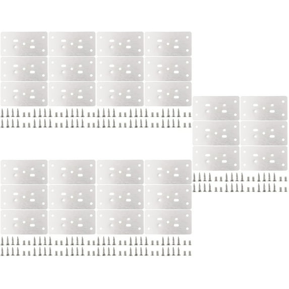 Raindrops 30 pcs Cabinet Mending Plates Furniture Hinge Repair Plates ...