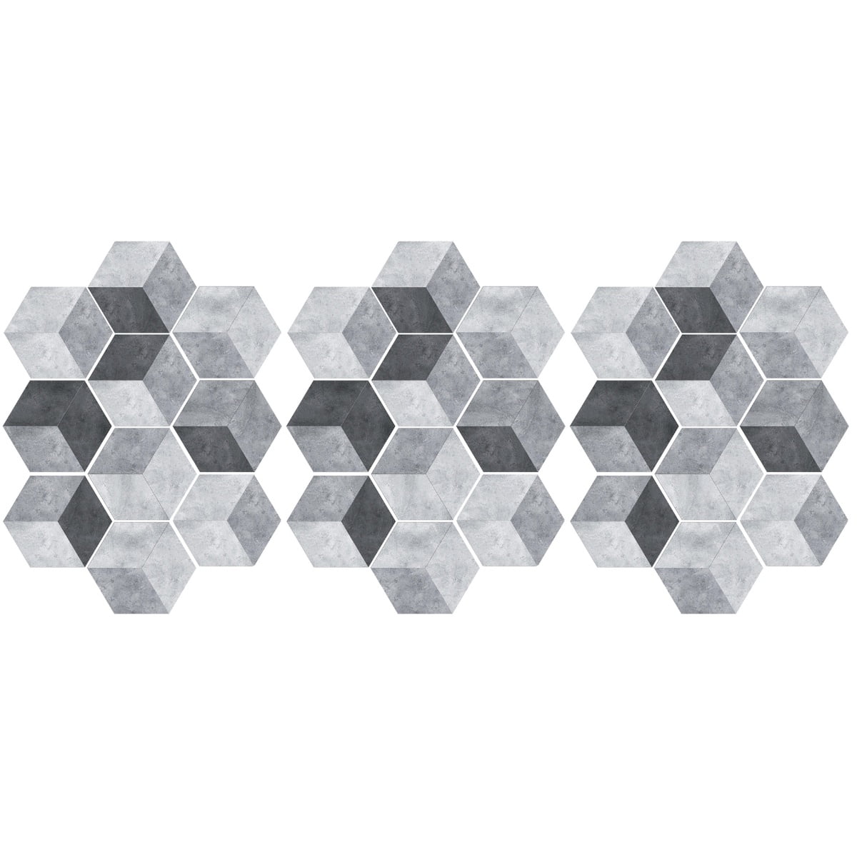 Raindrops 30 pcs Cement Style Anti-Slip Self-Adhesive Floor Stickers ...