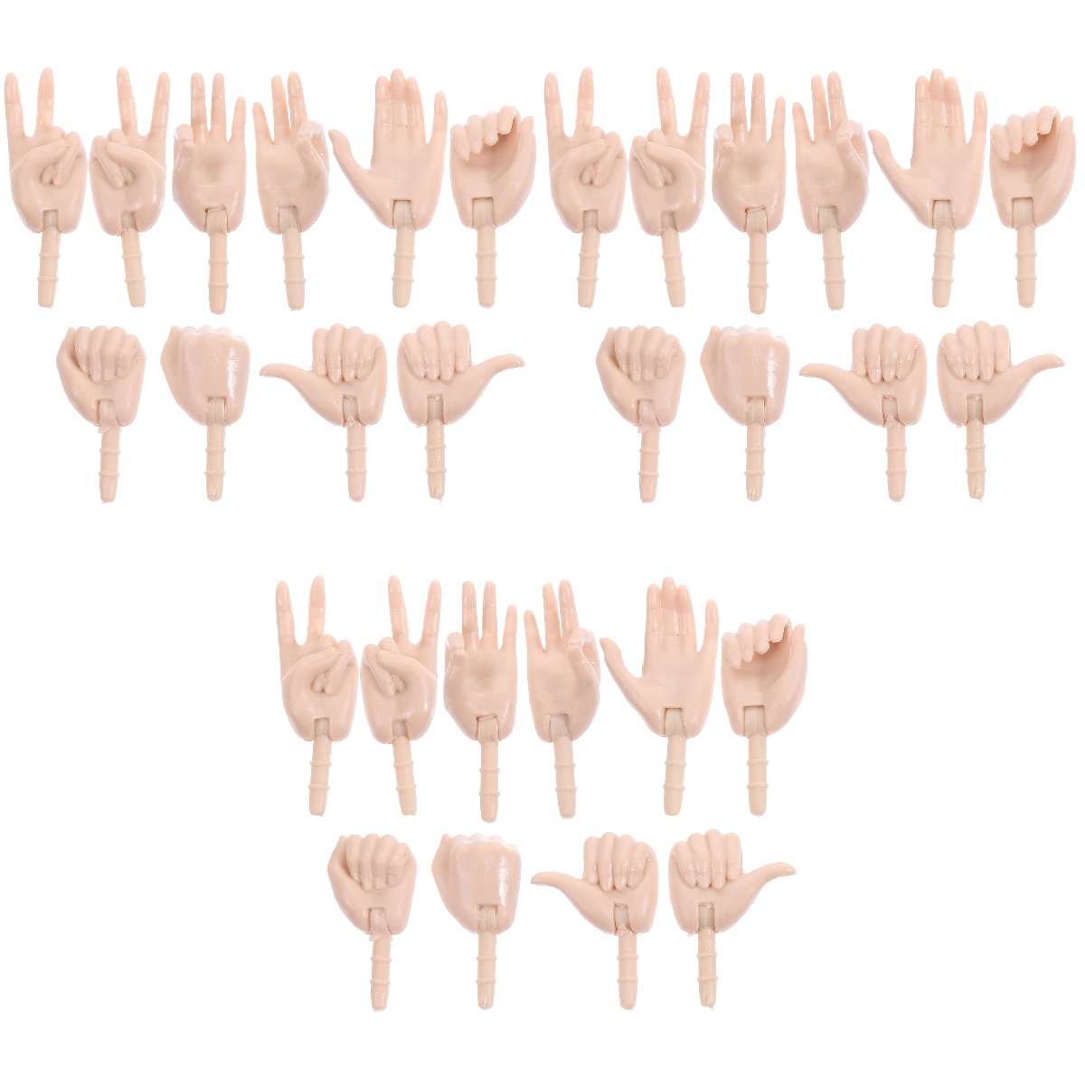 Raindrops 30 pcs Fake Hand Parts Mini Hand Parts Plastic Hand Joints ...