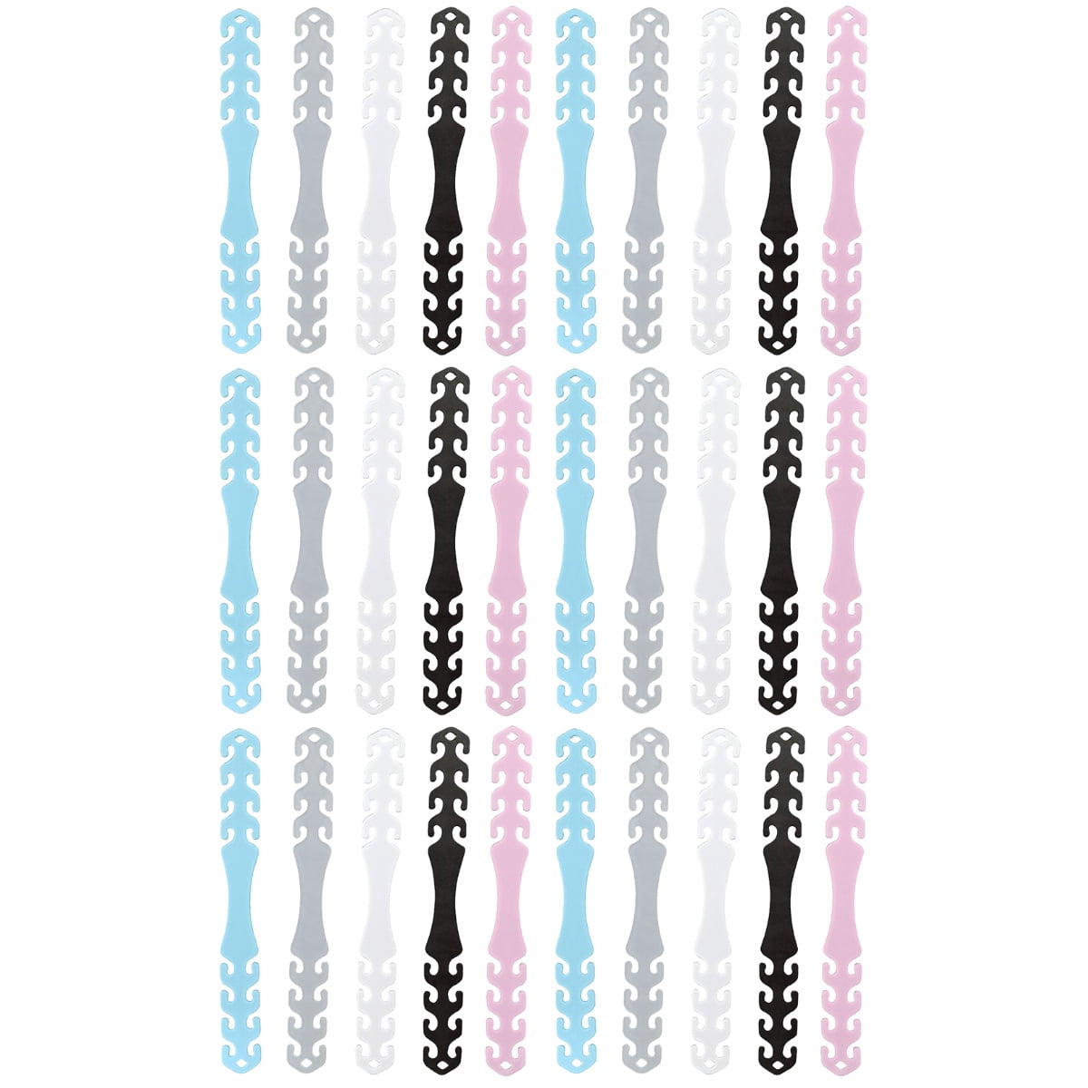 Raindrops 30 pcs Mask Rope Adjustment Hooks PE Ear Protector Mask ...