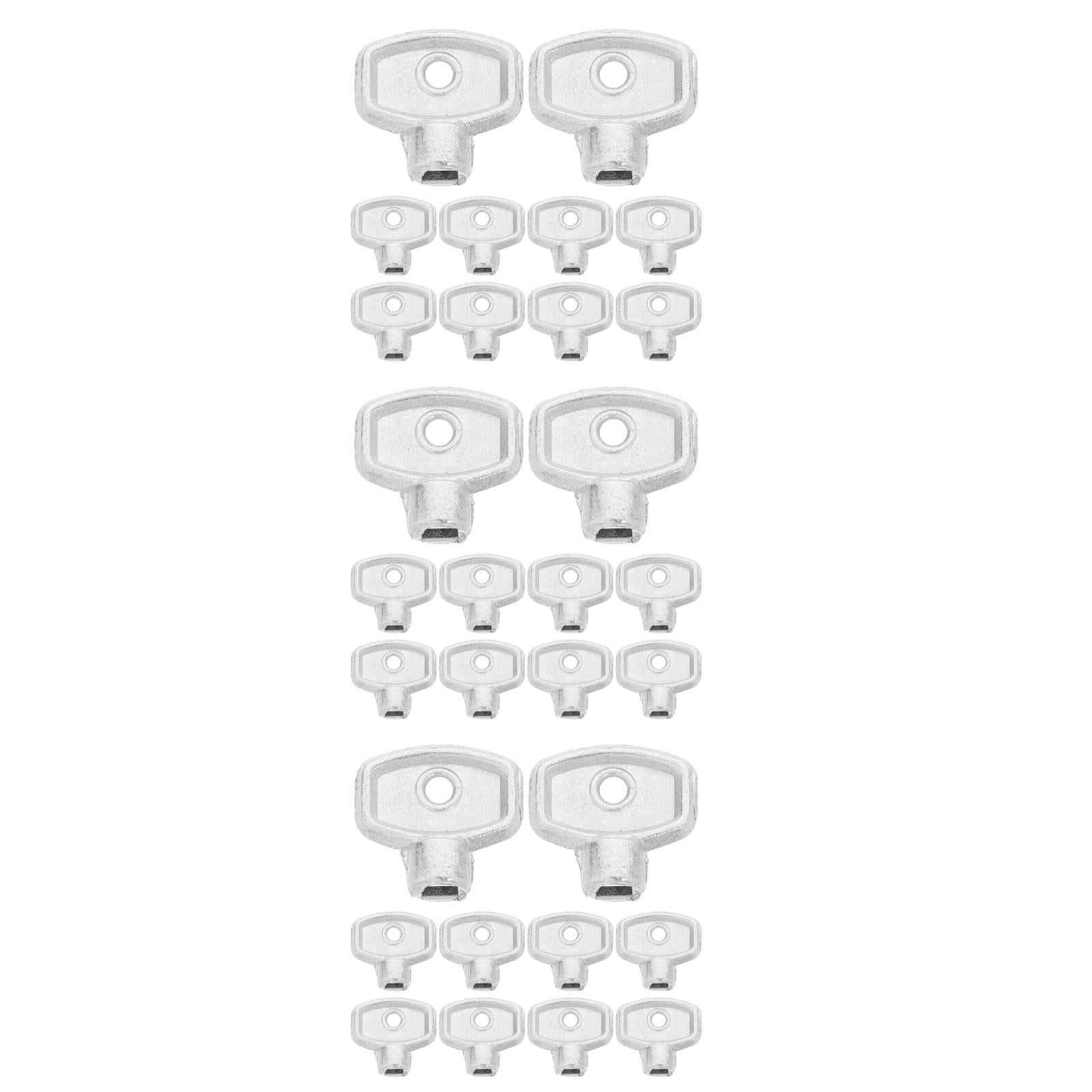 Raindrops 30 pcs Radiator Valve Keys Zinc Alloy Square Socket Valve Key ...