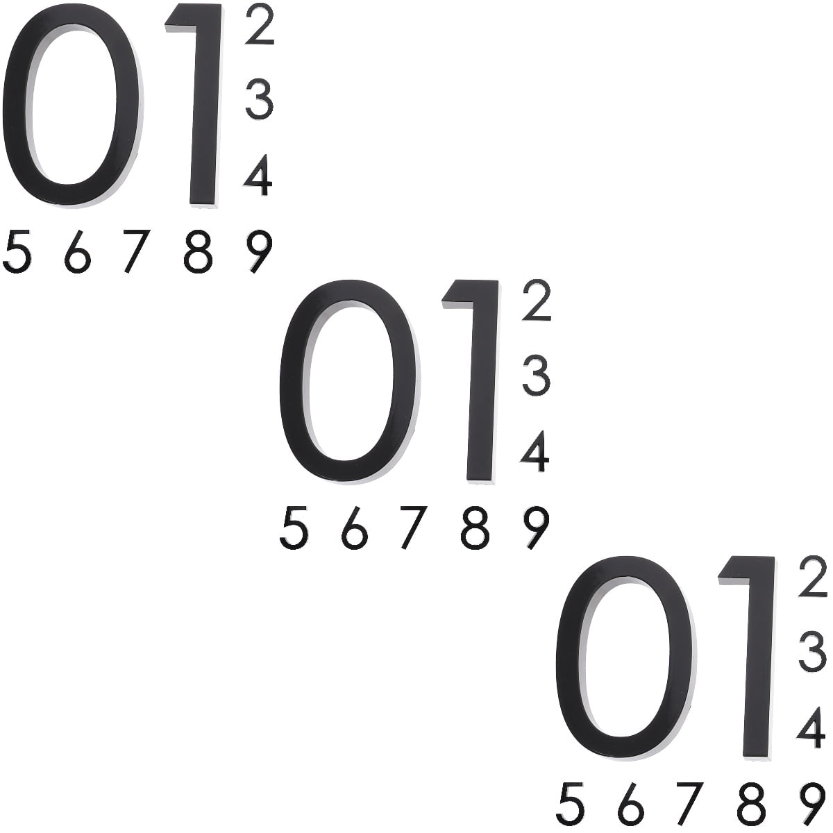 Raindrops 30 pcs Self-adhesive Door Numbers Address Numbers Street ...