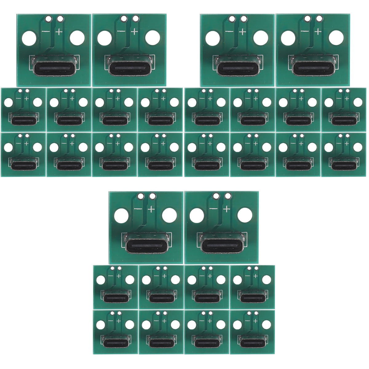 Raindrops 30 pcs USB Connector 6-pin Pcb Board Support Module Female ...