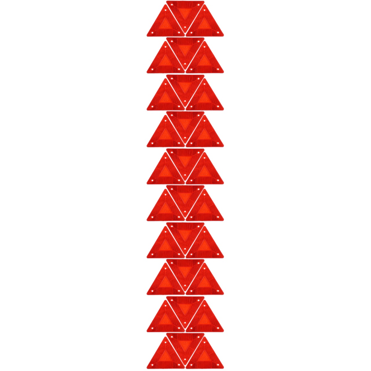 Raindrops 30 pcs Vehicle Triangle Reflectors Safety Sign Slow Moving ...