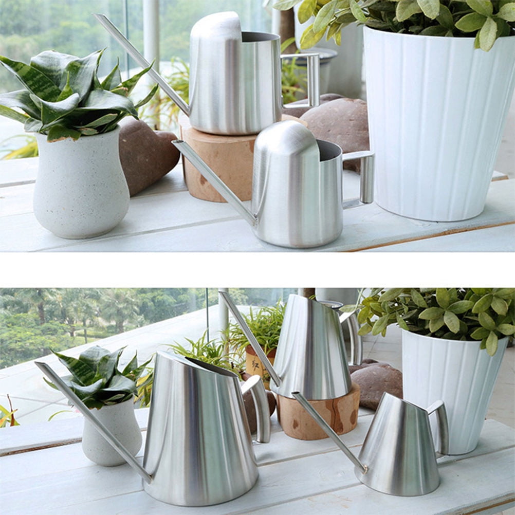 Raindrops 300ml Mini Steel Watering Can for Outdoor Use, Easy Refill ...