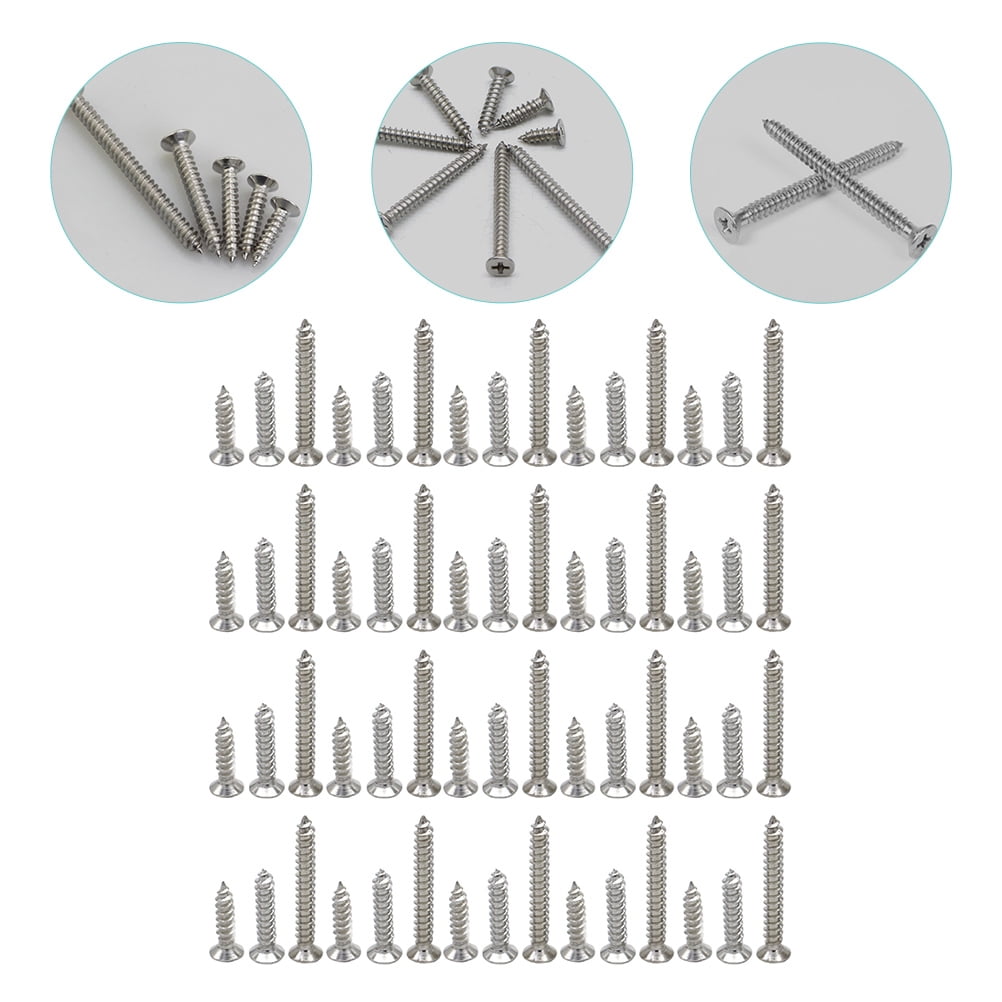 Raindrops 300 Pcs Assortment Head Tapping Screw Bolt Screws Silver ...
