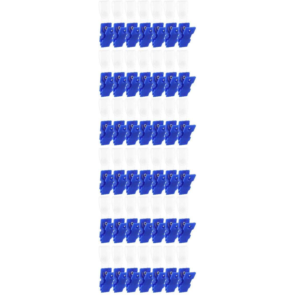 Raindrops 300 Pcs Badge Clips with Clear Straps for ID Cards Small ...