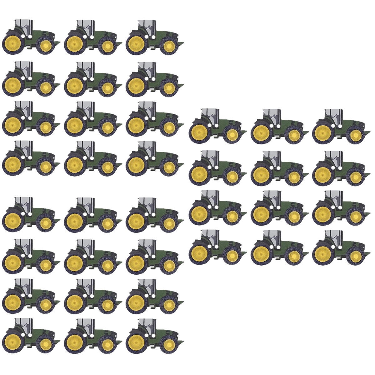 Raindrops 300 Pcs Tractor Buttons DIY Sewing Wooden Button Crafting ...
