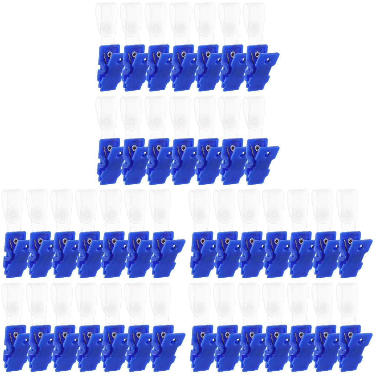 Raindrops 300 Pcs Work Badge Clips Name Tag Clips Plastic Name Badge ...