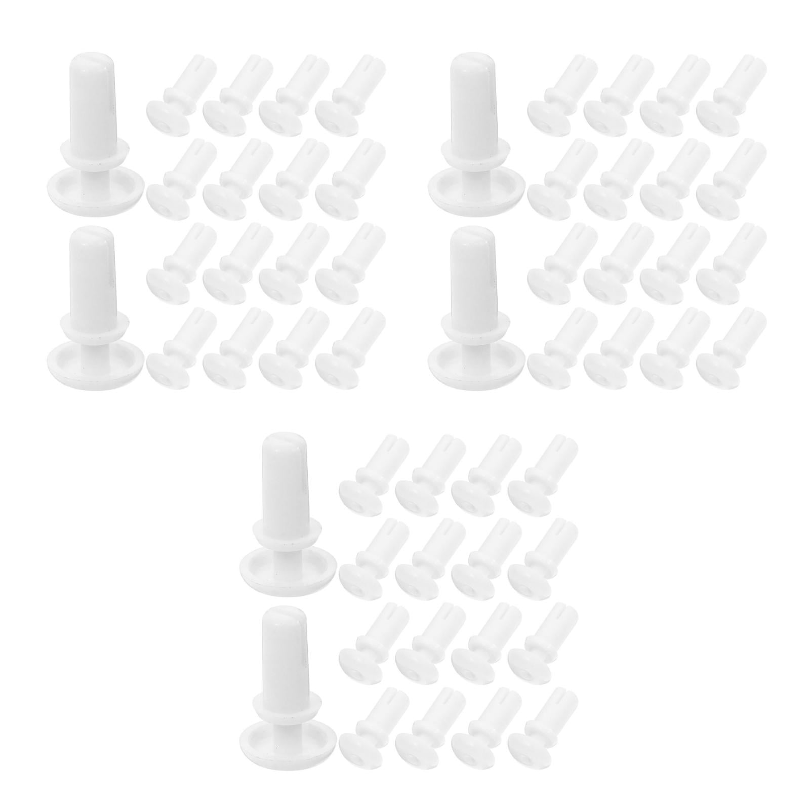 Raindrops 300 pcs Plastic Rivets for Cars White Auto Push Retainer ...