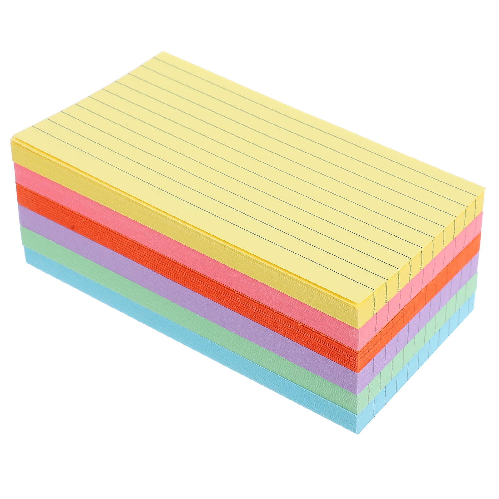 Raindrops Colorful Lined Index Cards Double-Sided Assorted Colors ...