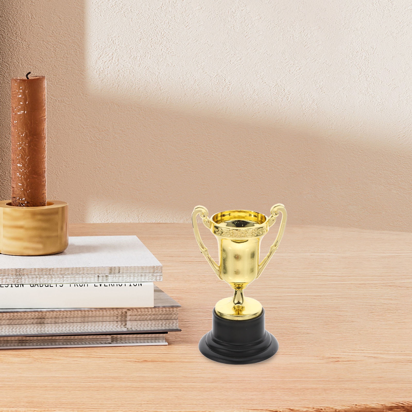 Raindrops 30Pcs Golden Mini Cup with Base Plastic Trophy for Children Party and Kids Trophies ...