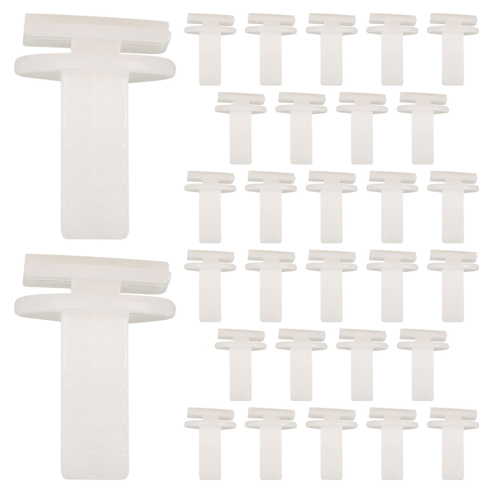 Raindrops 30Pcs White Plastic Rectangular Car Door Panel Retainer Clip ...