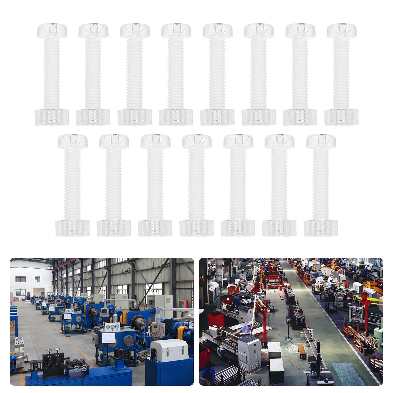 Raindrops 30pcs Acrylic Screws Professional Bolt Screw Nut Kit Acrylic ...