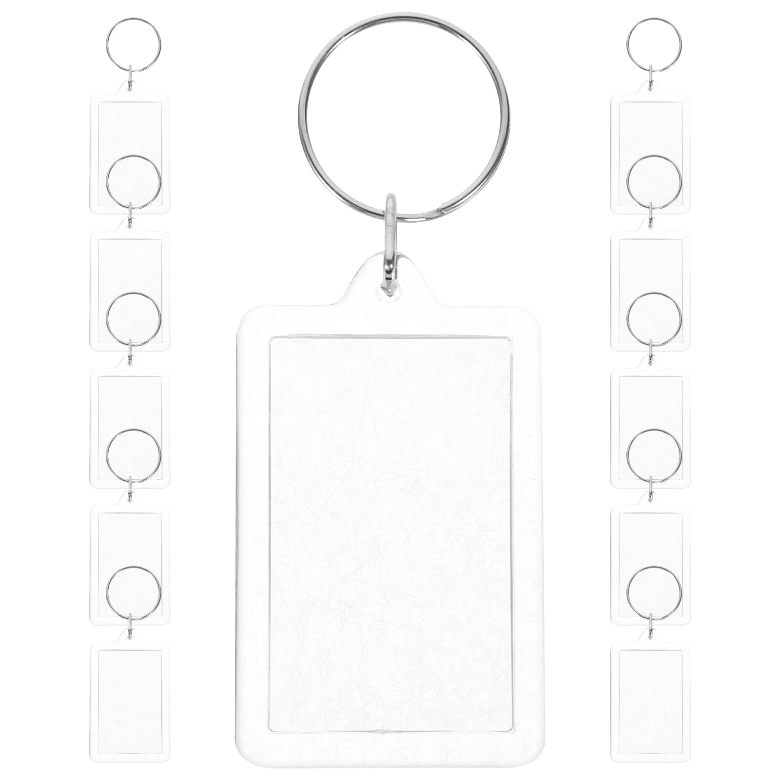Raindrops 30pcs Keychain Picture Holders Blank Keychains Insertable ...