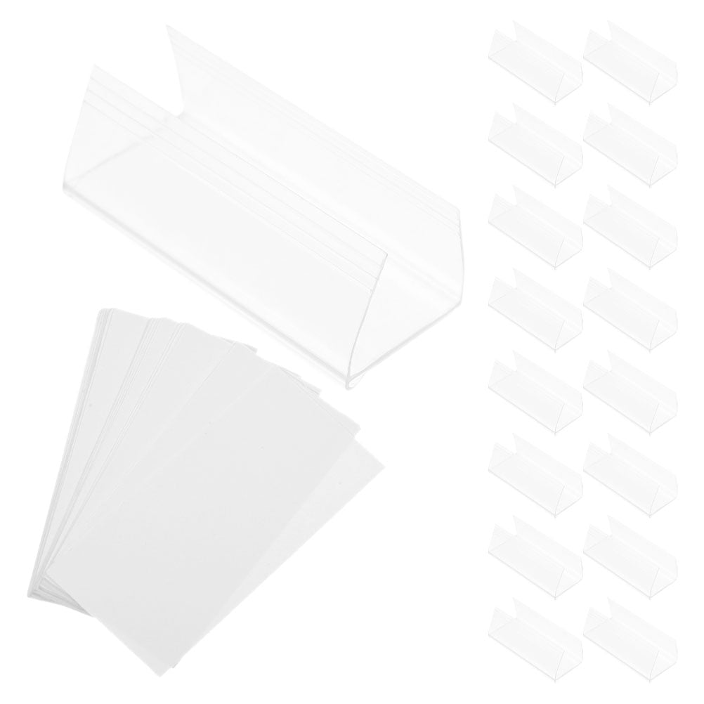 Raindrops Flexible Transparent PVC Label Holders for Supermarket ...