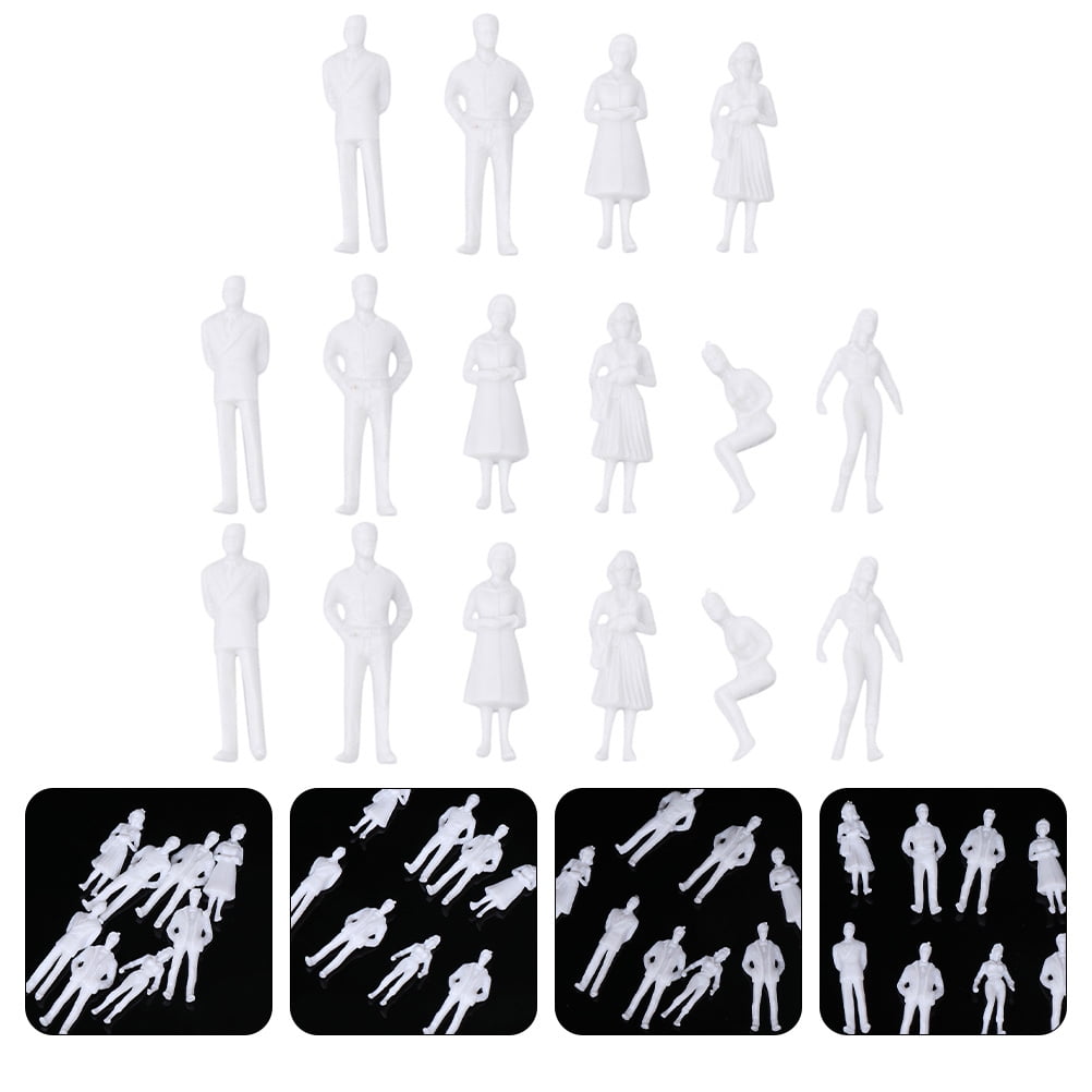 HIAKDOFT Small People Figurines 30Pcs 1.2x0.2x0.06in Plastic - Walmart.com