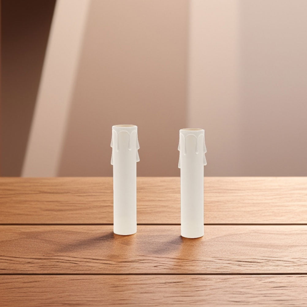 Raindrops 30pcs White Plastic Drip Candle Covers Candle Socket Covers ...