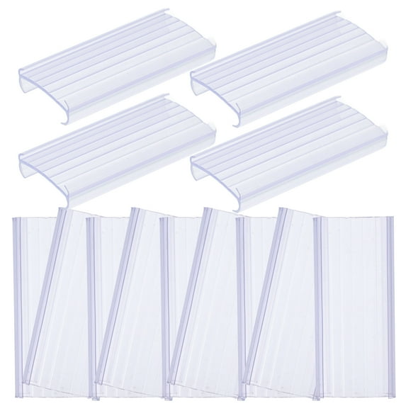 Raindrops 30Pcs Clear Plastic Wire Shelf Label Holders for Organizing ...