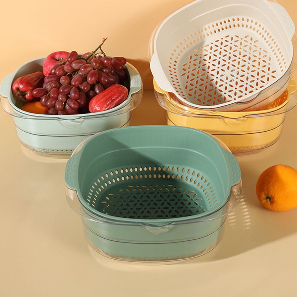 Raindrops 31Pcs Fruit Washing Container For Kitchen Use Beige Color ...