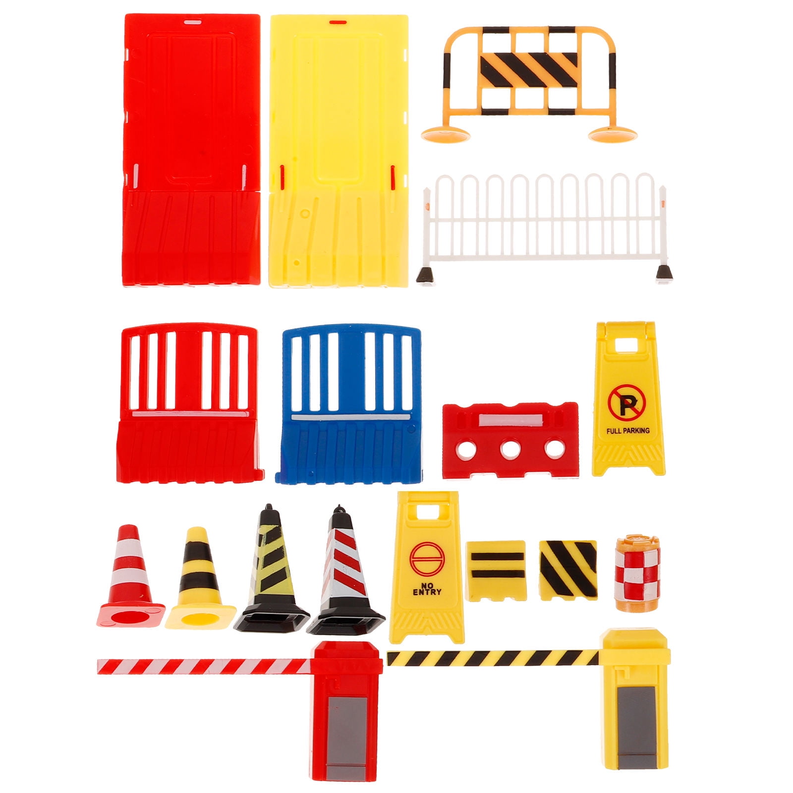 Raindrops 32 Pieces Assorted Color Plastic Road Signs for Kids Playing ...