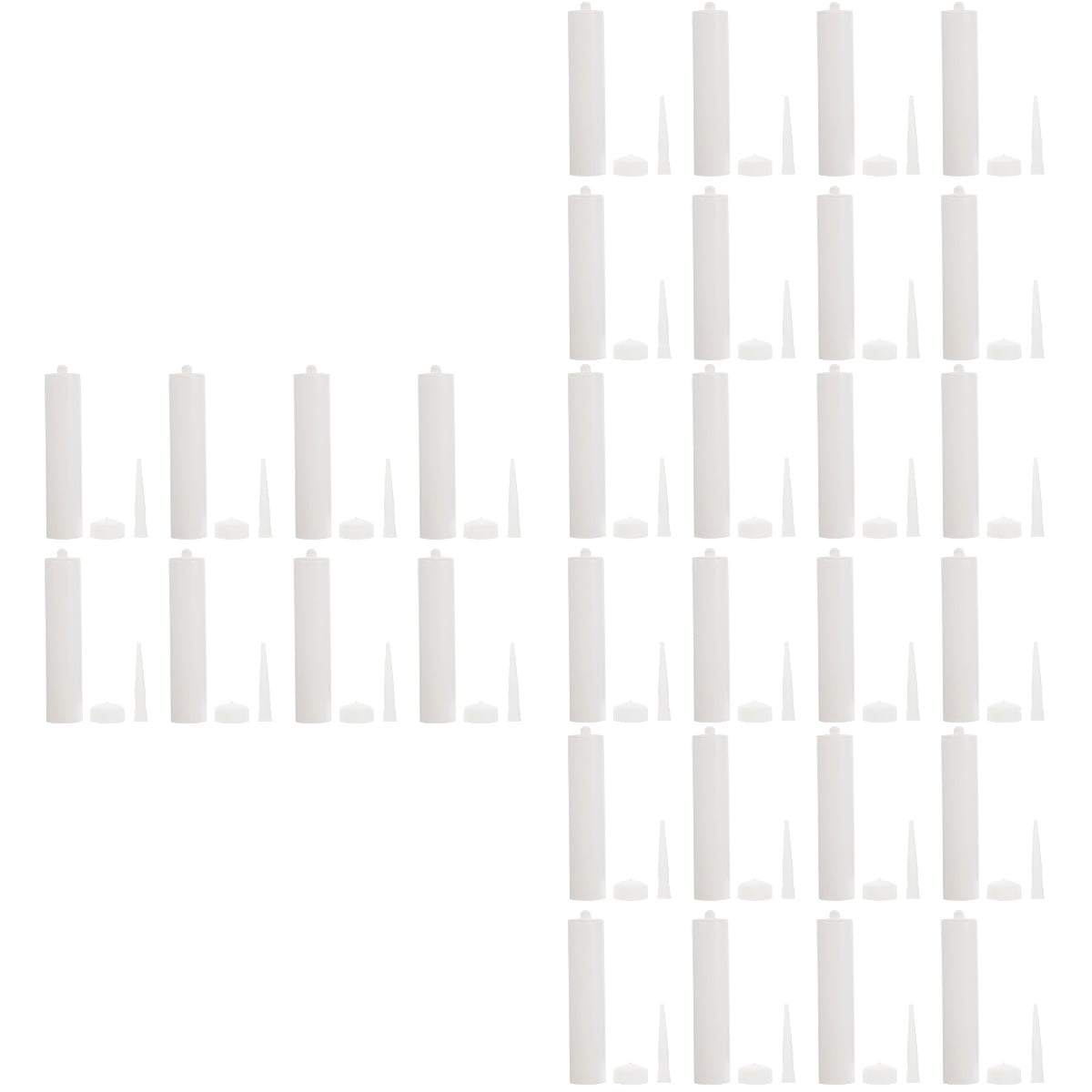 Raindrops 32 Sets Empty Caulking Sealant Tubes Dispensing Tubes for ...