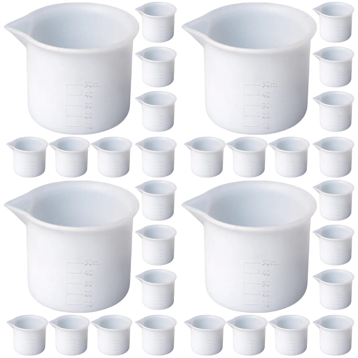 Raindrops 32 pcs Epoxy Mixing Cups Scaled Epoxy Measuring Cup DIY Epoxy ...