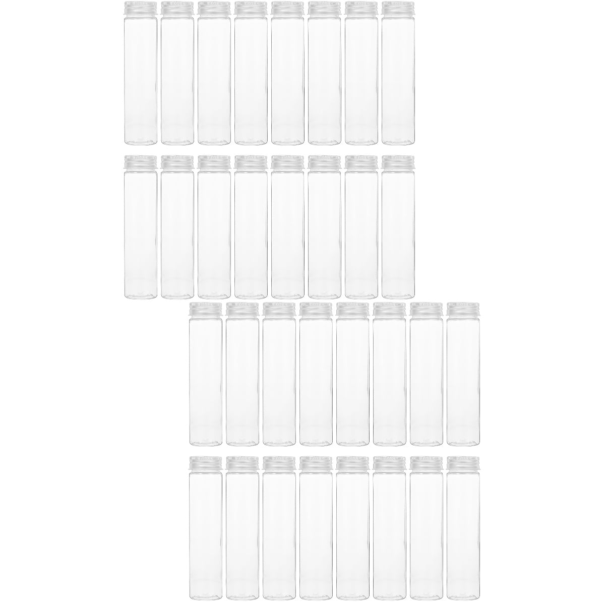 Raindrops 32 pcs Small Test Tubes with Screw Caps Plastic Powder ...