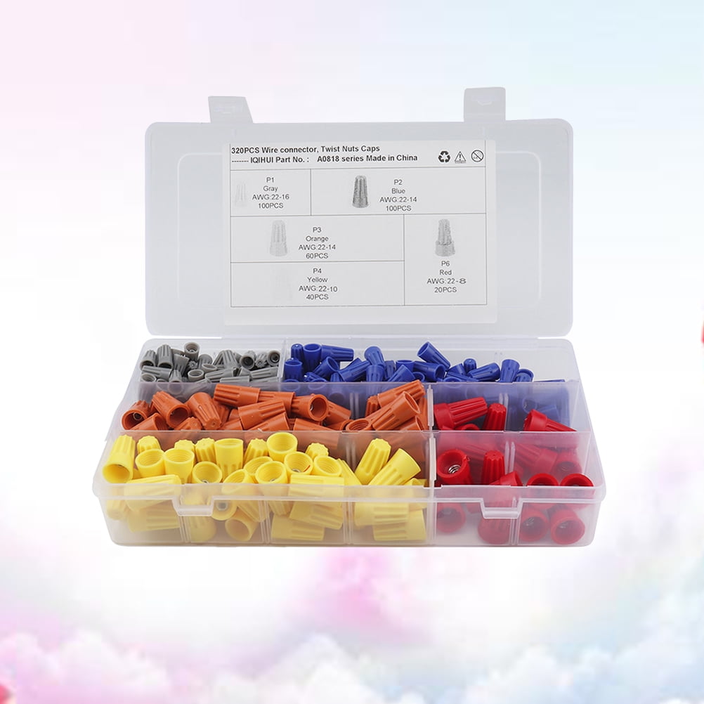 Raindrops 320Pcs Electrical Terminal Kit Assorted Size No Electrical ...