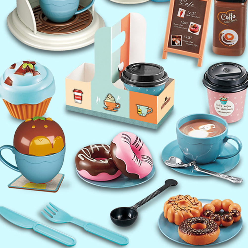 Raindrops 32Pcs Playhouse Coffee Maker Toys House Toys Kids Pretend ...