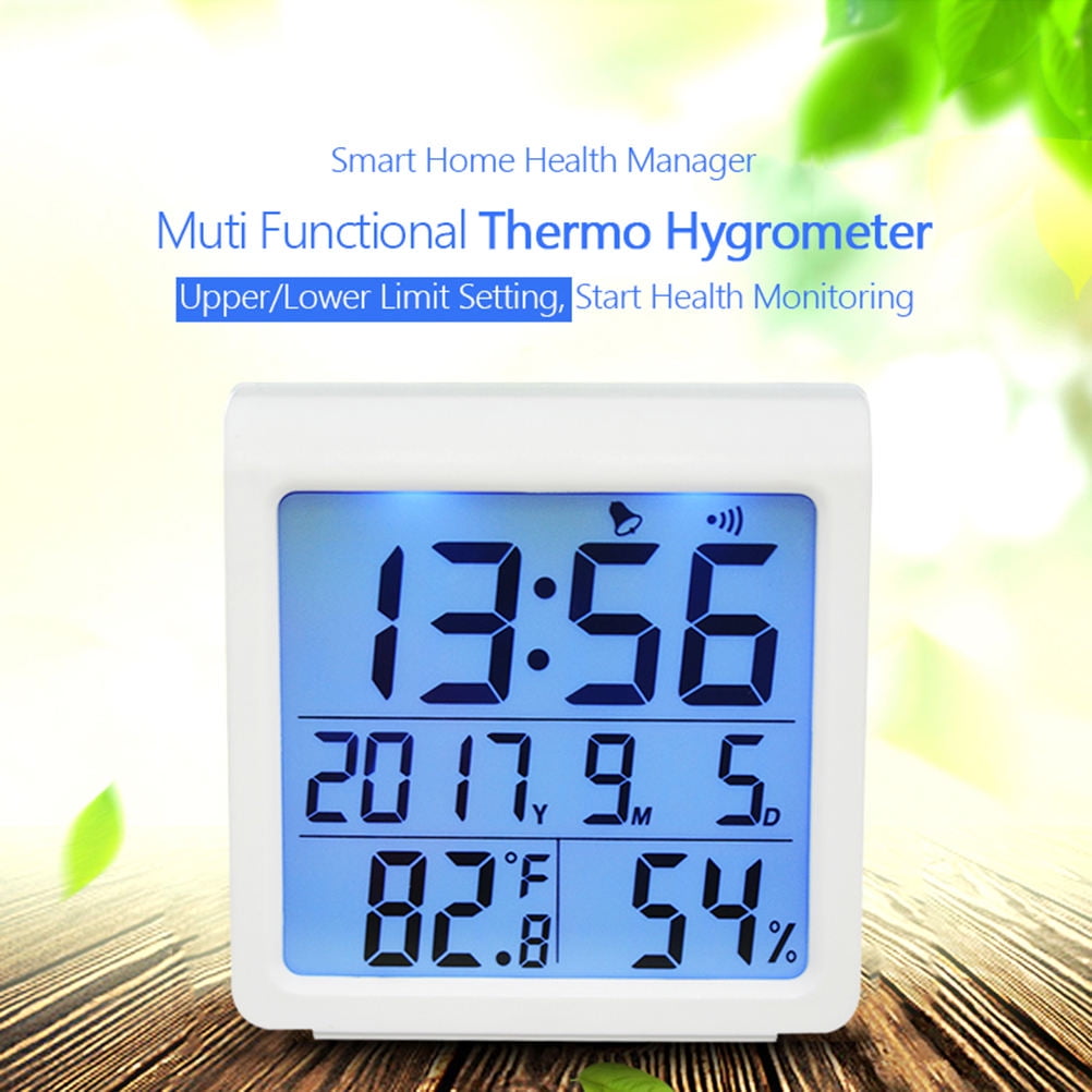 Raindrops 32Set Digital Hygrometer with Calendar Display Small Size for ...