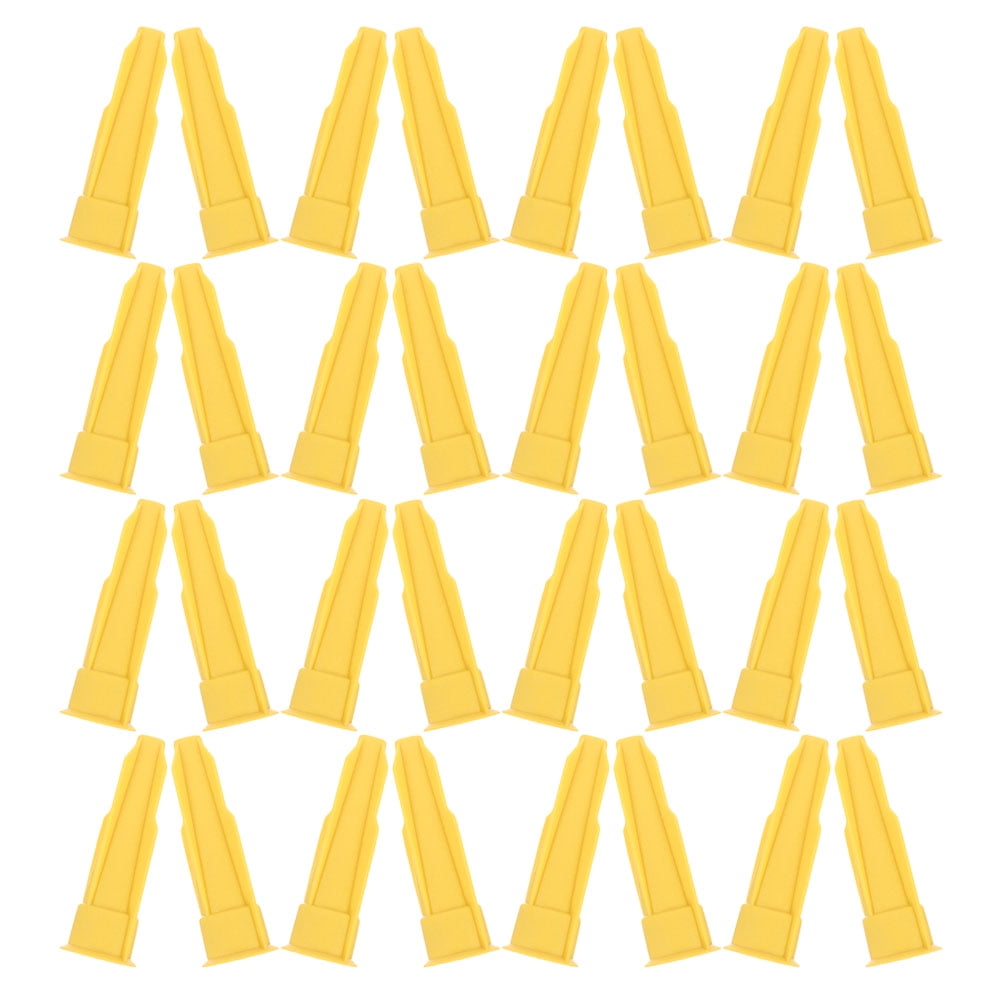 Raindrops 36 Pcs Caulking Nozzles Yellow Plastic Conical Sealing Nozzle ...