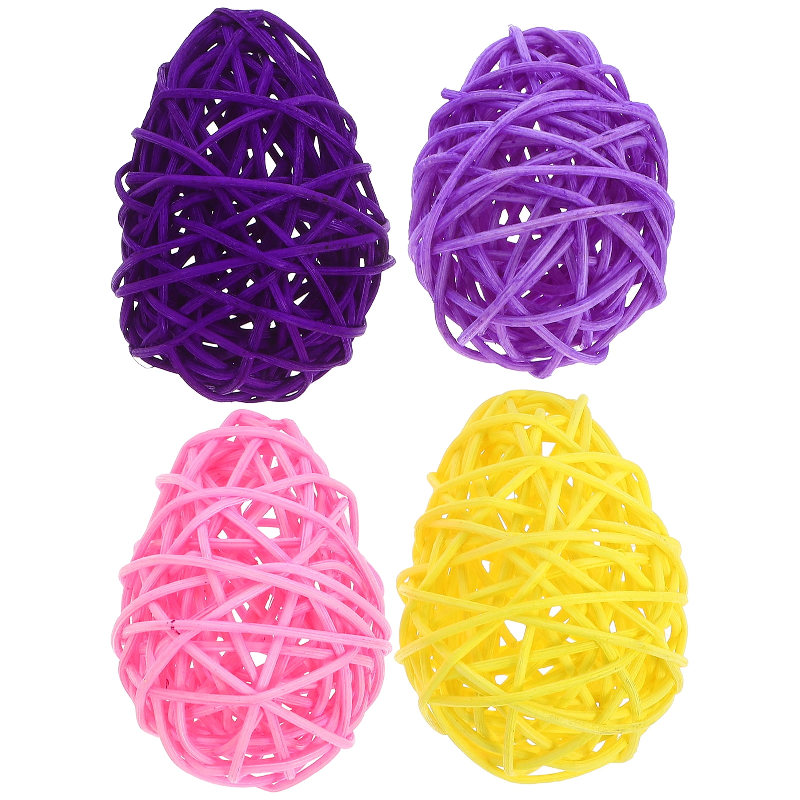 Raindrops 36 pcs Rattan Easter Eggs Festival Ornaments Simulated Egg ...