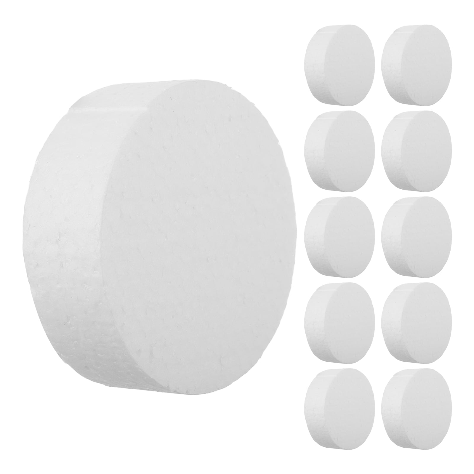 Raindrops 36Pcs Foam Circles Polystyrene Foam Discs Round Foam White ...