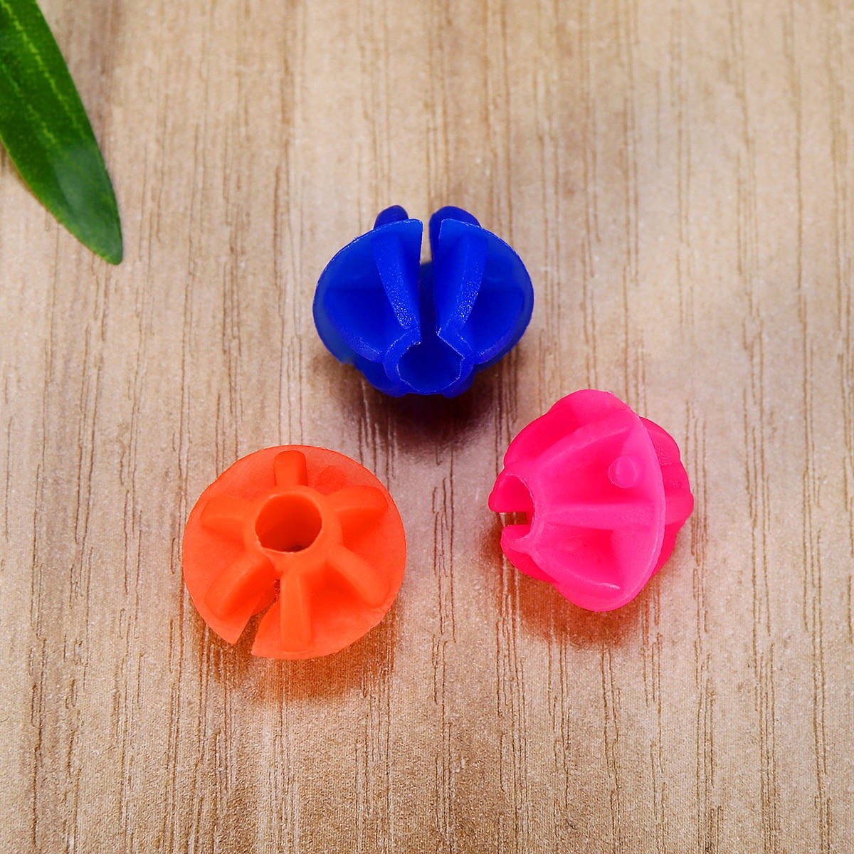 Raindrops Plastic Bike Beads Assorted Color 36Set Round Decorative ...