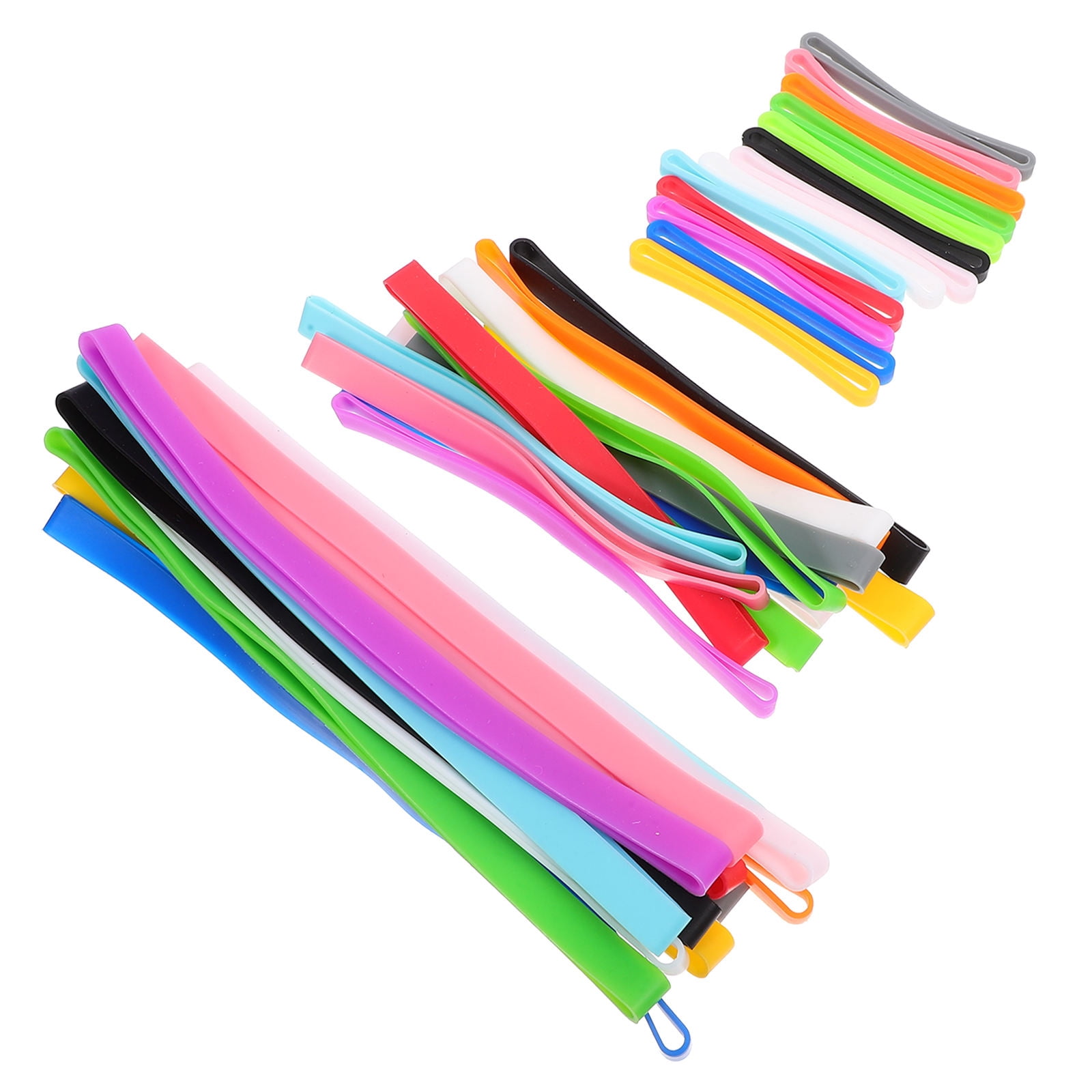 Raindrops 39 Pcs Elastic Bands Assorted Sizes Book Wraps Thick Office ...