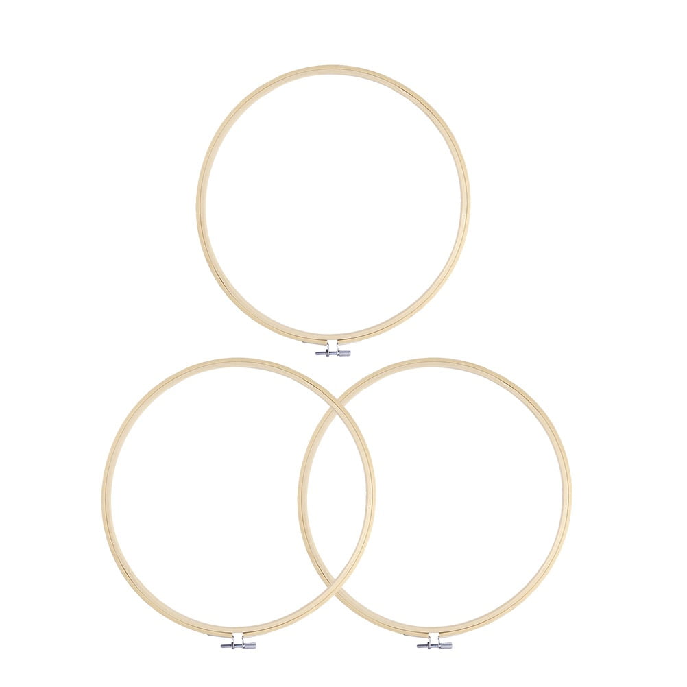 Raindrops 3PCS Embroidery Hoops Cross Stitch Ring Bamboo Circle Set ...