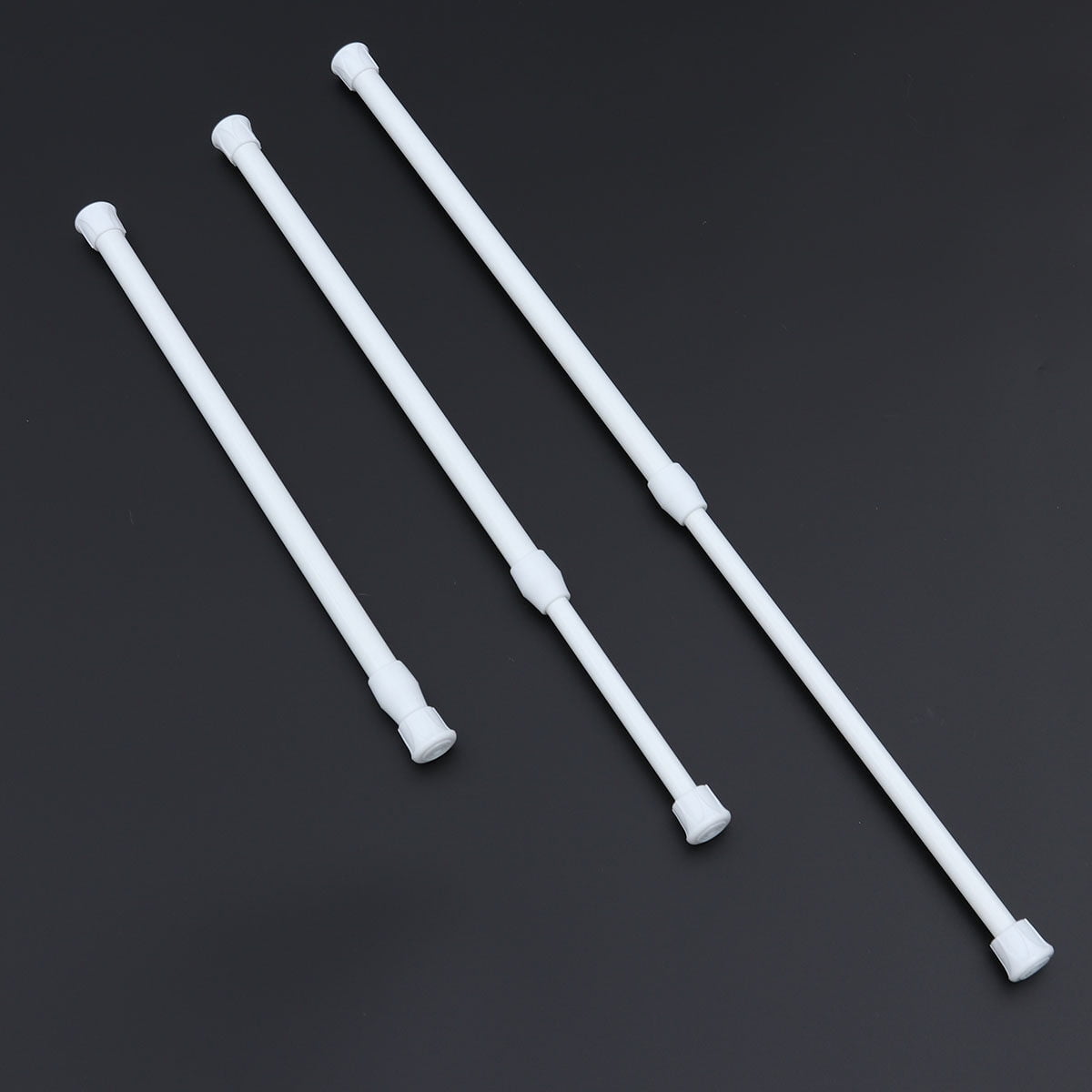 Raindrops 3Pack Tension Rod for Curtains Adjustable Width Pressure Rods ...