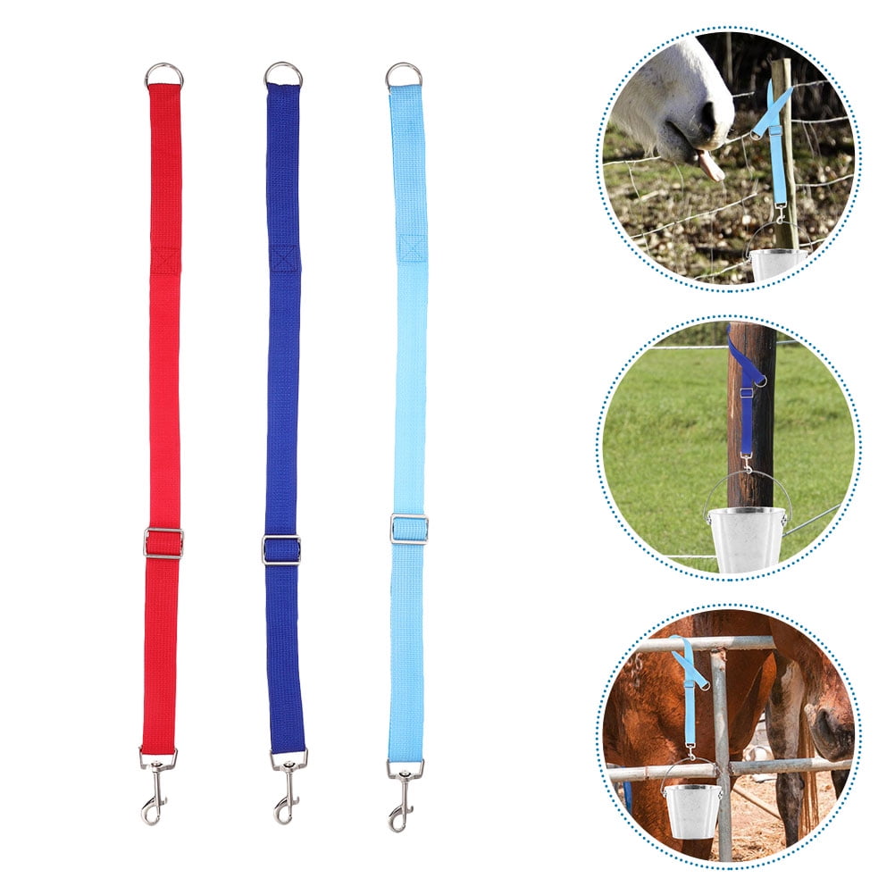 Raindrops 3Pcs Adjustable Horse Bucket Straps for Fence Post and Gate ...