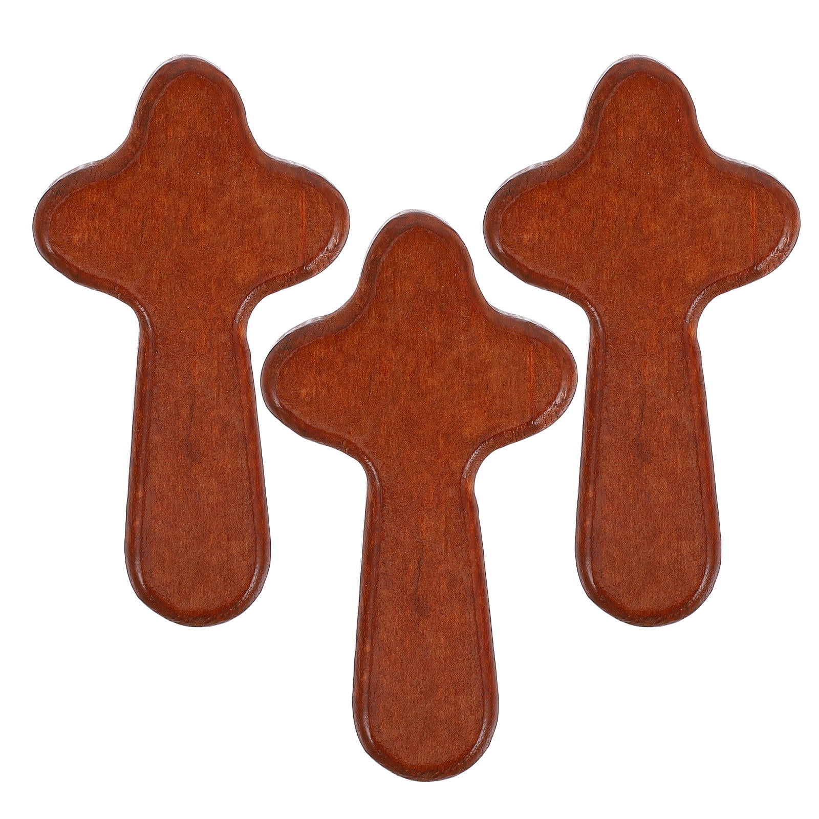 Raindrops 3Pcs Small Hand Held Wooden Cross Portable Holding Wooden ...