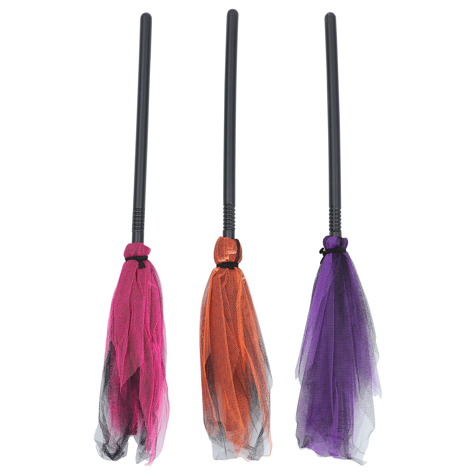 Raindrops 3Pcs Sturdy Reusable Plastic Mesh Broom Shape Witch Broom for ...